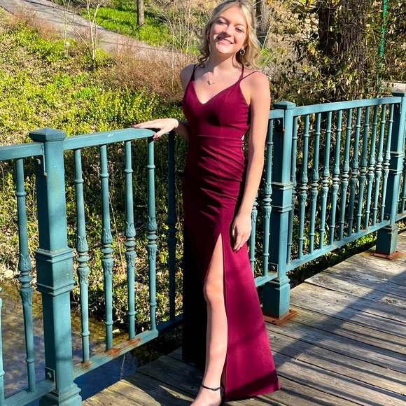Dresses | Burgundy Wine Prom Dress | Poshmark
